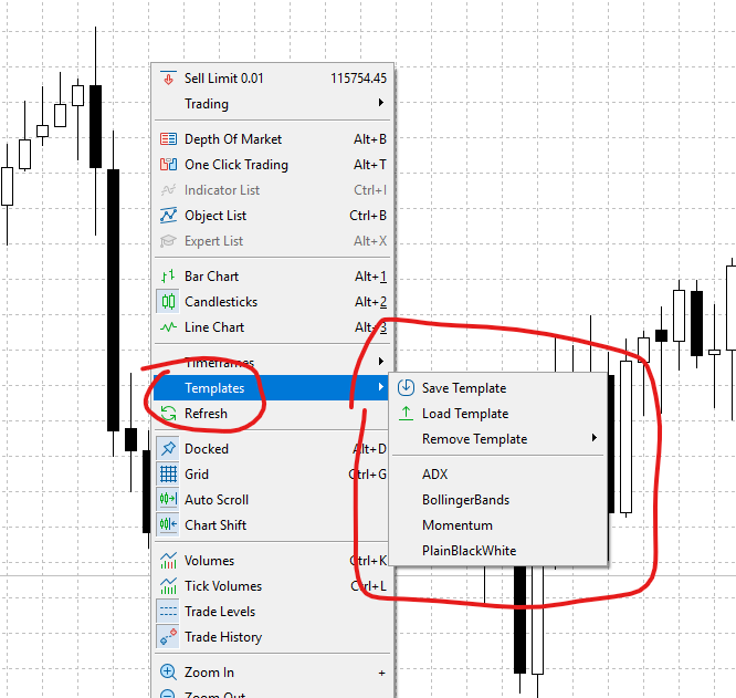 How to Set MT5 Default Template - MT4Gadgets